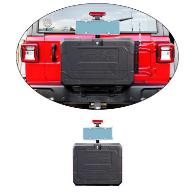 China Aluminum Tail Gate Storage Box 700x450x317mm for Jeep Wrangler JL JK OEM ODM for sale