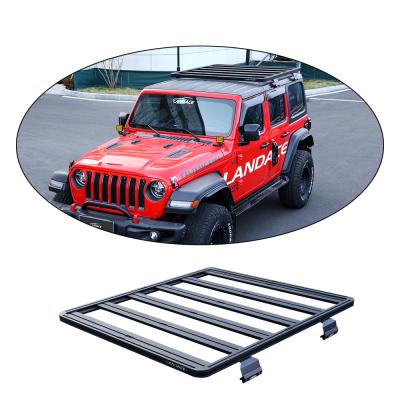 China Anodized Aluminum Roof Rack for Jeep Wrangler JL JT JK 4x4 Off Road 1500x1300mm for sale