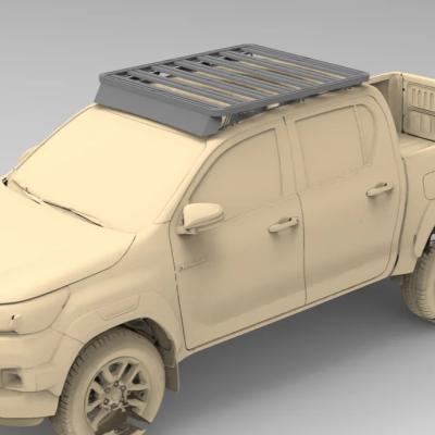 China Customized Aluminum Alloy Roof Racks for Toyota Hilux 2023 4x4 Offroad Accessories 1500x1300mm for sale