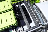 China Universal Pickup Truck Bed Rack Carbon Steel 1336-1390mm Adjustable Height Width Black Powder Coated for sale