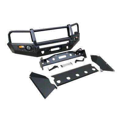 China Black Steel Front Bumper for Volkswagen Amarok 210x66x75cm Powder Coated for sale