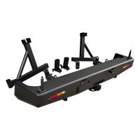 China Black Steel Front Bumper for Volkswagen Amarok 210x66x75cm Powder Coated for sale