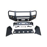 China Black Steel Front Bumper for Volkswagen Amarok 210x66x75cm Powder Coated for sale