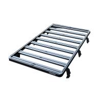 China LC76 Series Off Road Cargo Rack Aluminum Alloy 2160x1320mm Rain Gutter Mounting Roof Rail Rack for sale