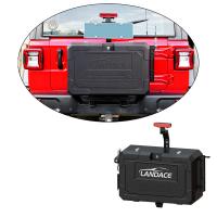 China Aluminum Rear Mount Storage Tool Box for Jeep Wrangler JL JK 700x450x317mm for sale