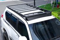 China Toyota LC300 Roof Luggage Rack 2270x1300x55mm Black Powder Coated Off Road Cargo Basket for sale