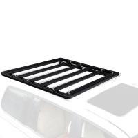 China Black Aluminum Roof Rack for Toyota LC200 1500x1200mm Heavy Duty 4x4 Pickup Truck Luggage Carrier for sale
