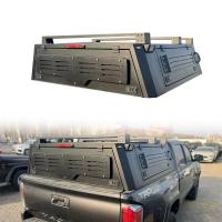 China Tacoma Truck Bed Cover 4x4 Semi High Pickup Canopy 1750x1250x300mm Steel Black for sale