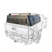 China Tacoma Truck Bed Cover 4x4 Semi High Pickup Canopy 1750x1250x300mm Steel Black for sale