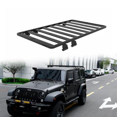 China Customized Jeep JK Aluminum Alloy Roof Rack 1400x1300mm 4x4 Offroad Accessory for sale