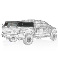 China Ford Raptor Aluminum Retractable Truck Canopy Waterproof Hard Cover No-Drill Installation Black for sale