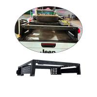 China Aluminum Alloy Adjustable Pickup Truck Bed Rack for F150 Tacoma Hilux 1336mm Length for sale