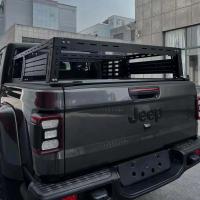 China Aluminum Alloy Adjustable Pickup Truck Bed Rack for F150 Tacoma Hilux 1336mm Length for sale
