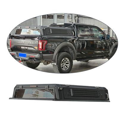 China Waterproof Aluminum Canopy for Ford Ranger Raptor T6 T7 T8 Hard Top 4x4 Truck Black for sale