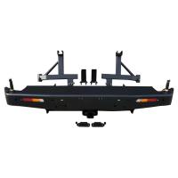 China Volkswagen Amarok Winch Bull Bar Front Bumper Rear Bumper with Tire Carrier Jerrycan Holder 2009-2024 for sale