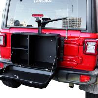 China Aluminum Alloy Rear Side Door Storage Box for Jeep Wrangler 4x4 700x450x317mm for sale