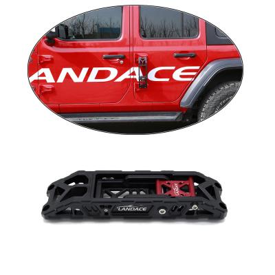 China Side Door Placement Aluminium Alloy Hook Pedal for Jeep Wrangler JL JK Hard Anodizing 330mm for sale