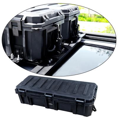 China Heavy Duty 110L Plastic Roof Storage Box 1200x470x325mm for 4WD SUV for sale