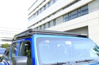 China Aluminum Alloy Roof Rack for Jeep JT 36.1kg 200kg Capacity Black Powder Coated for sale