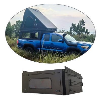 China Carbon Steel Truck Bed Rack System for Toyota Tacoma 2016-2021 Hardtop Canopy 107kg for sale