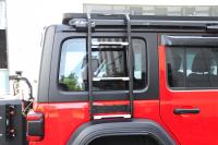 China Jeep Wrangler JK Roof Rack Basket with Ladders 300kg Load Capacity Aluminum Alloy Steel for sale