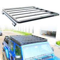 China Customized Aluminum Alloy Roof Mount Luggage Rack for Jeep JL JT JK 1500x1425mm for sale