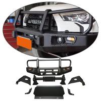 China Black Powder Coated Steel Front Bumper for Toyota 4Runner 60kg Heavy Duty Protection for sale