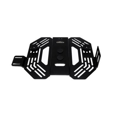 China Stainless Steel Roof Box Storage Brackets for Jeep Wrangler 504x360x134mm 6kg Set for sale
