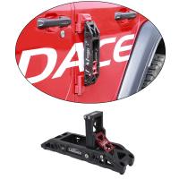 China All Black Door Hinge Folding Foot Peg Side Step for Jeep Wrangler JL 330x86x55mm Aluminum Alloy for sale
