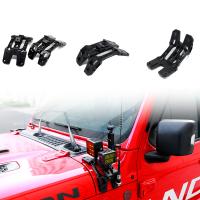 China CNC Machined Aluminum Light Mounting Brackets for Jeep Wrangler JL 2018-2022 235x130x100mm for sale