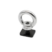 China CNC Machined Aluminum Alloy M8 Eye Bolt Eye Nut for Roof Rack Luggage Tray Accessories for sale
