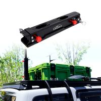 China Aluminum Alloy Flagpole Holder Bracket for Jeep Wrangler 323x78x86mm 0.76kg for sale