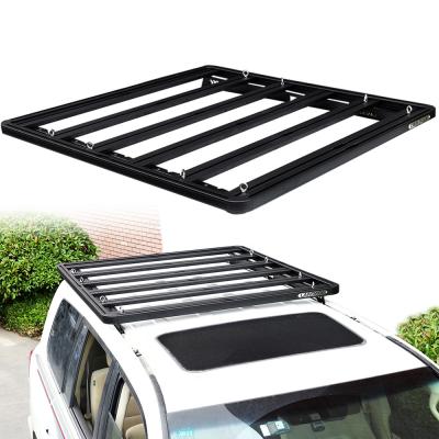 China Black Aluminum Alloy Roof Rack for Toyota Land Cruiser LC200 LC150 1500x1200mm for sale