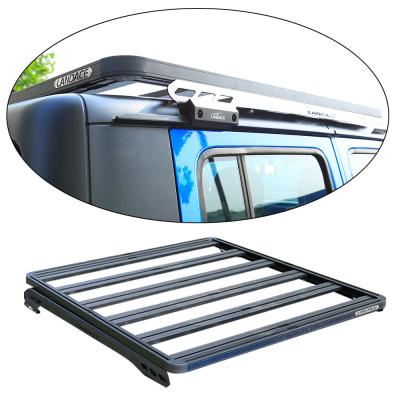 China Universal 4x4 Aluminium Alloy Roof Rack 1500x1425x55mm for Jeep JT Multifunctional Black for sale