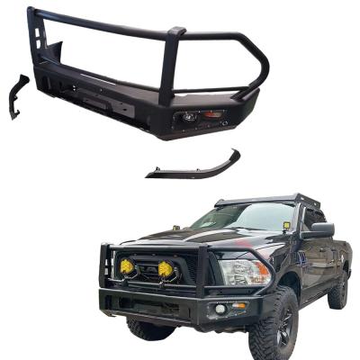 China Steel Front Bumper for RAM 1500 2019-2023 4x4 Heavy Duty Black Powder Coat 56.3kg for sale