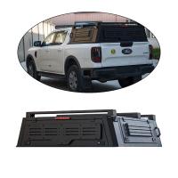 China GWM POER Pickup Truck Bed Rack 169x163x69cm Aluminum Alloy Adjustable for sale