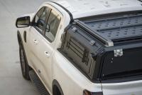 China GWM POER Pickup Truck Bed Rack 169x163x69cm Aluminum Alloy Adjustable for sale