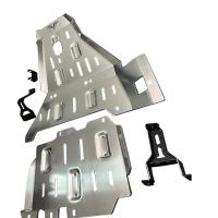 China 8mm Aluminum Alloy Powder Coating Engine Cover Skid Plate for Jeep Wrangler JL JK for sale