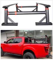 China IP Authorized Aluminum Black Powder Coated Overland Truck Bed Rack for Jeep Gladiator JT 500T for sale