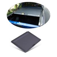 China Aluminum Folding Pickup Bed Cover for Toyota Tacoma 63kg Capacity Black Powder Coated for sale