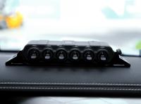 China Wireless 6 Gang Car Switch Panel with Relay System 210x65x35mm Aluminum Alloy for sale