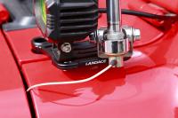 China Aluminum Alloy A Pillar Light Brackets for Jeep Wrangler JL 134x107x25mm for sale