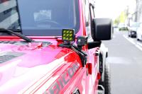 China Jeep JL Aluminum Alloy LED Driving Light Bracket A Pillar Mounting 2 Piece Set 3.64kg for sale