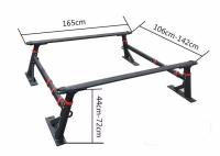 China Adjustable Height Truck Bed Rack for Jeep Gladiator JT OverHaul HD Overland Camping 600lb Capacity for sale