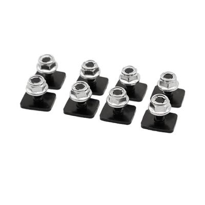 China M8 Black Stainless Steel Eye Bolt Eye Nut Set for 4x4 Roof Rack Luggage Tie Down for sale