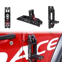 China 4x4 Off Road Aluminium Side Door Steps Foot Pedal for Jeep Wrangler JL 380x140mm Hard Anodizing for sale