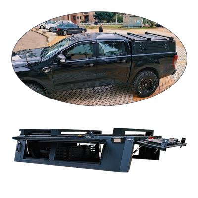 China Custom Aluminum Alloy Bed Hardtop Canopy for 2023 Ford Ranger 4x4 Pickup Truck 85kg for sale