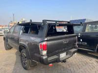 China Aluminum Alloy Truck Bed Rack System for Toyota Tacoma 75kg Capacity Black Powder Coating for sale