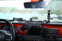 China JEEP Dashboard Cell Phone Holder Aluminum Center Dash Mount for sale
