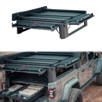 China Adjustable Black Powder Coated Truck Bed Rack for Jeep Gladiator 1336mm Length for sale